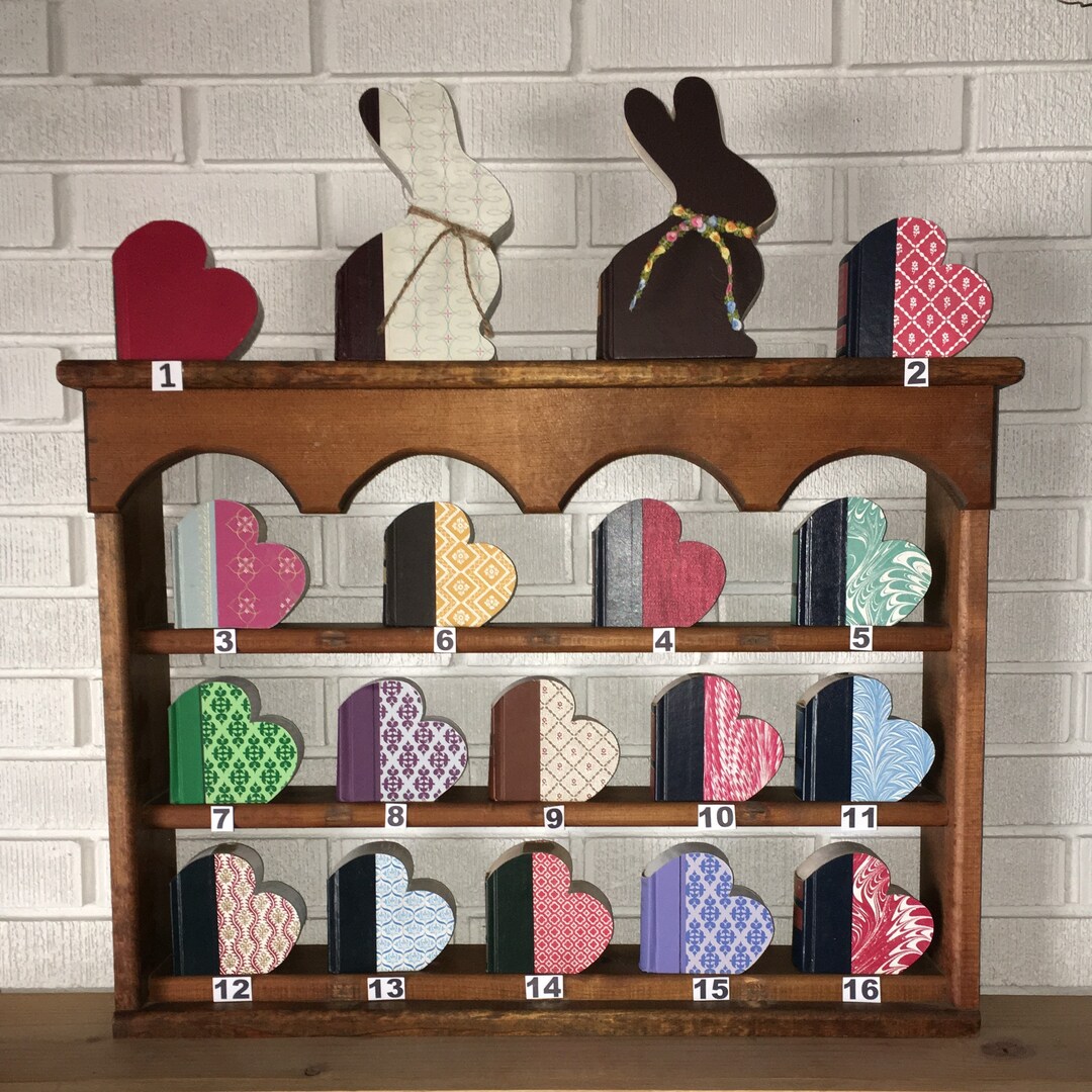 Mini Book Hearts Valentine Hearts Sweet Heart Gift Book Lovers Book Art ...