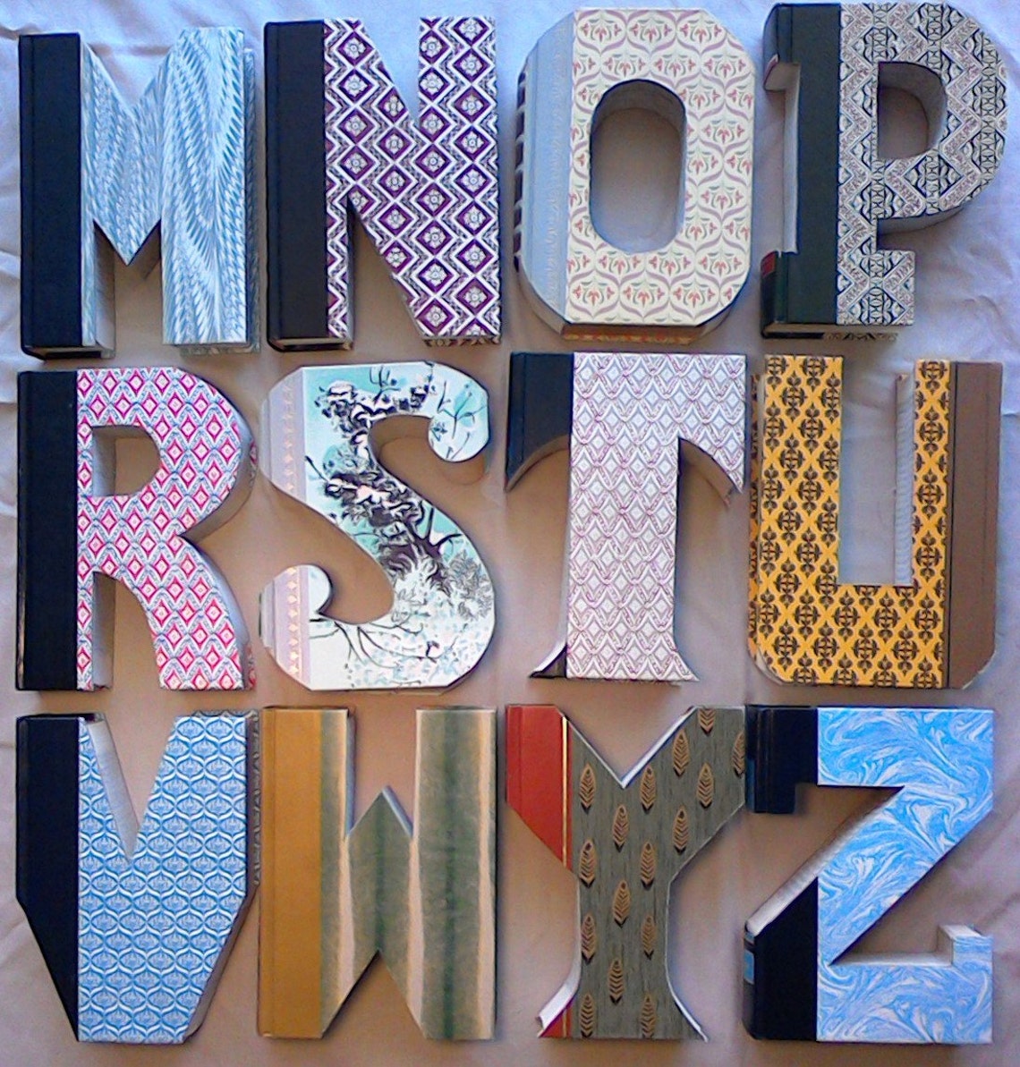 BOOK LETTER N 316 ... Ready Made Letter Cut Book Letters - Etsy