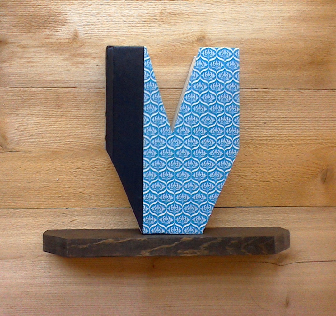 BOOK LETTER V, 300 .... Ready Made Letter Cut Book Letters, Book Art ...