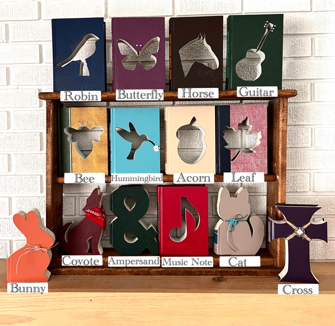 Vintage Cut Book Shapes, Readers Digest Books, Silhouette Books, Old ...