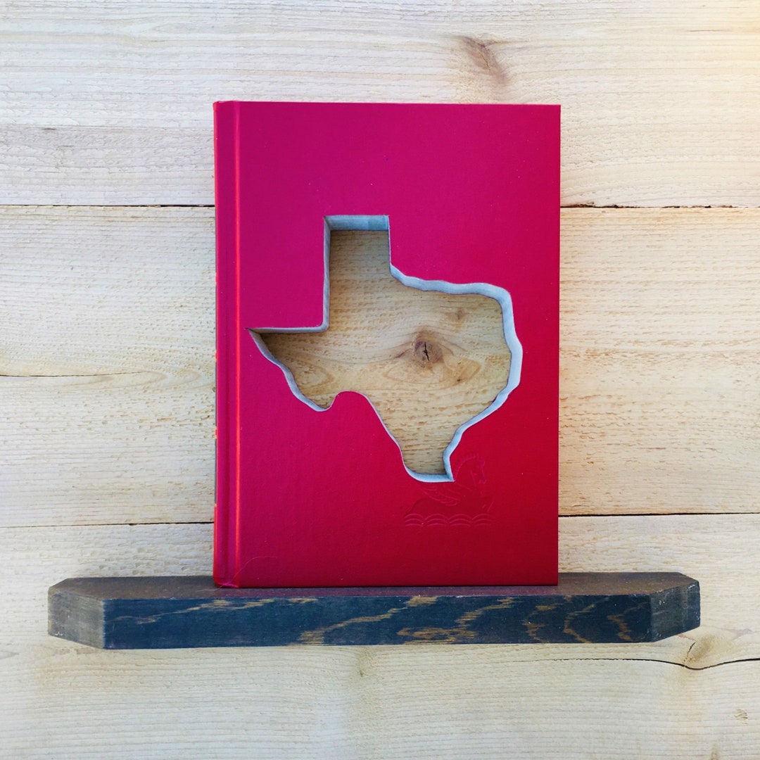 TEXAS STATE Cut Out, Available in 12 Colors, Vintage Books, Book ...
