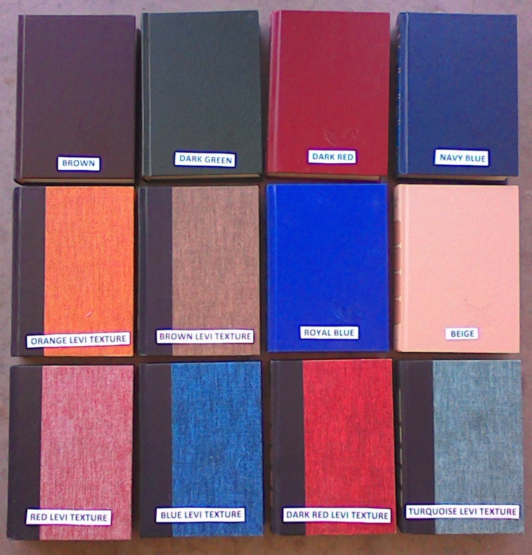 Solid Color Books - Special Price - We Cut Any Letter, Initial Book ...