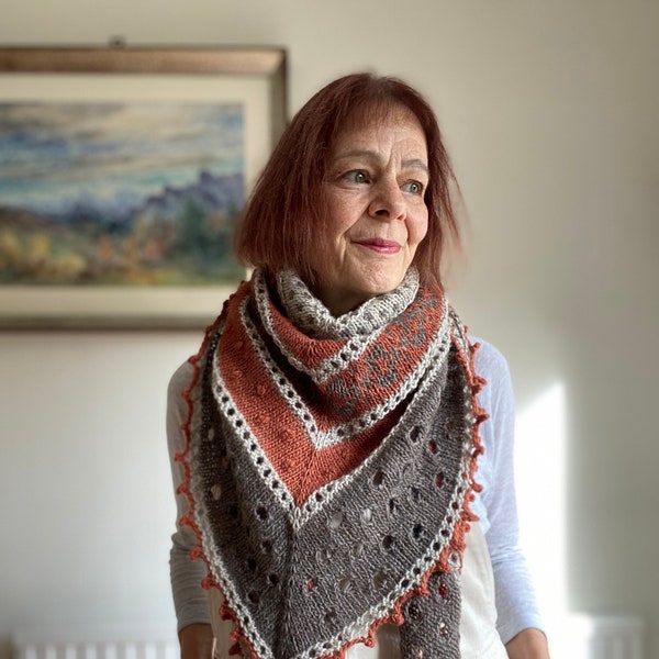 Handknit Shawl - Etsy