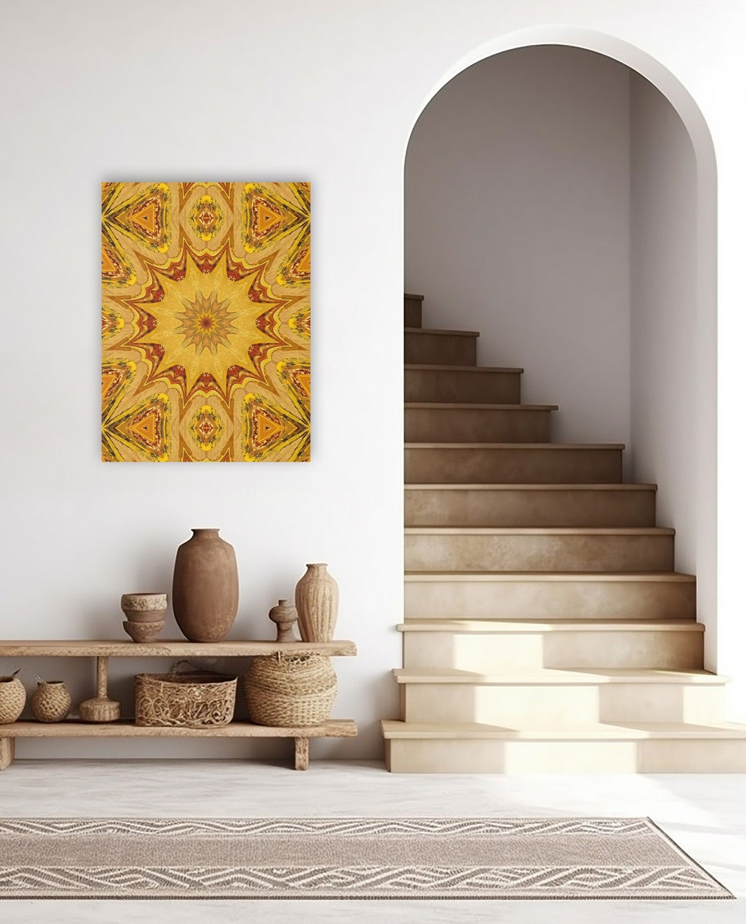 Solar Plexus Chakra Therapy Wall Decal Maximalist Wall Art Boho ...