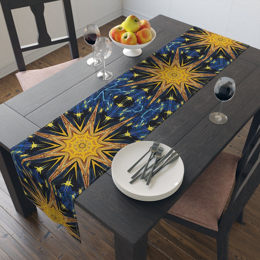 Celestial Sun Table Runner/angel Altar Cloth, Spiritual Home Decor ...