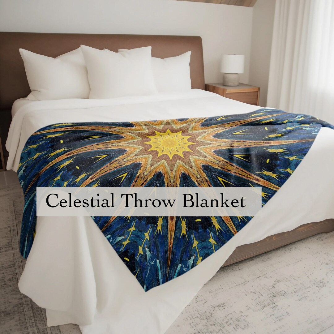 Celestial Bedding Bohemian Blanket Celestial Star Decor Living Room ...