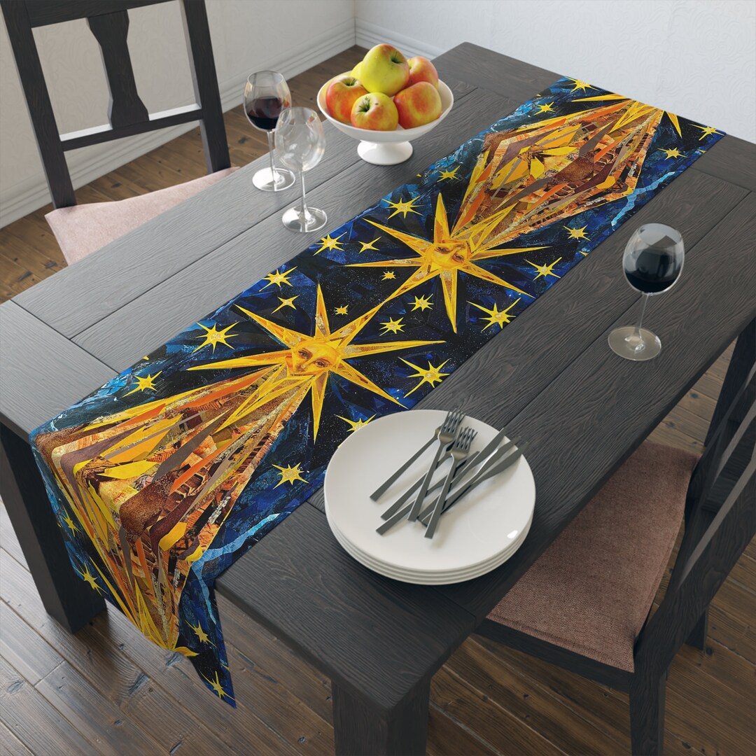 Sun Goddess Table Runner/angel Altar Cloth, Celestial Artwork ...
