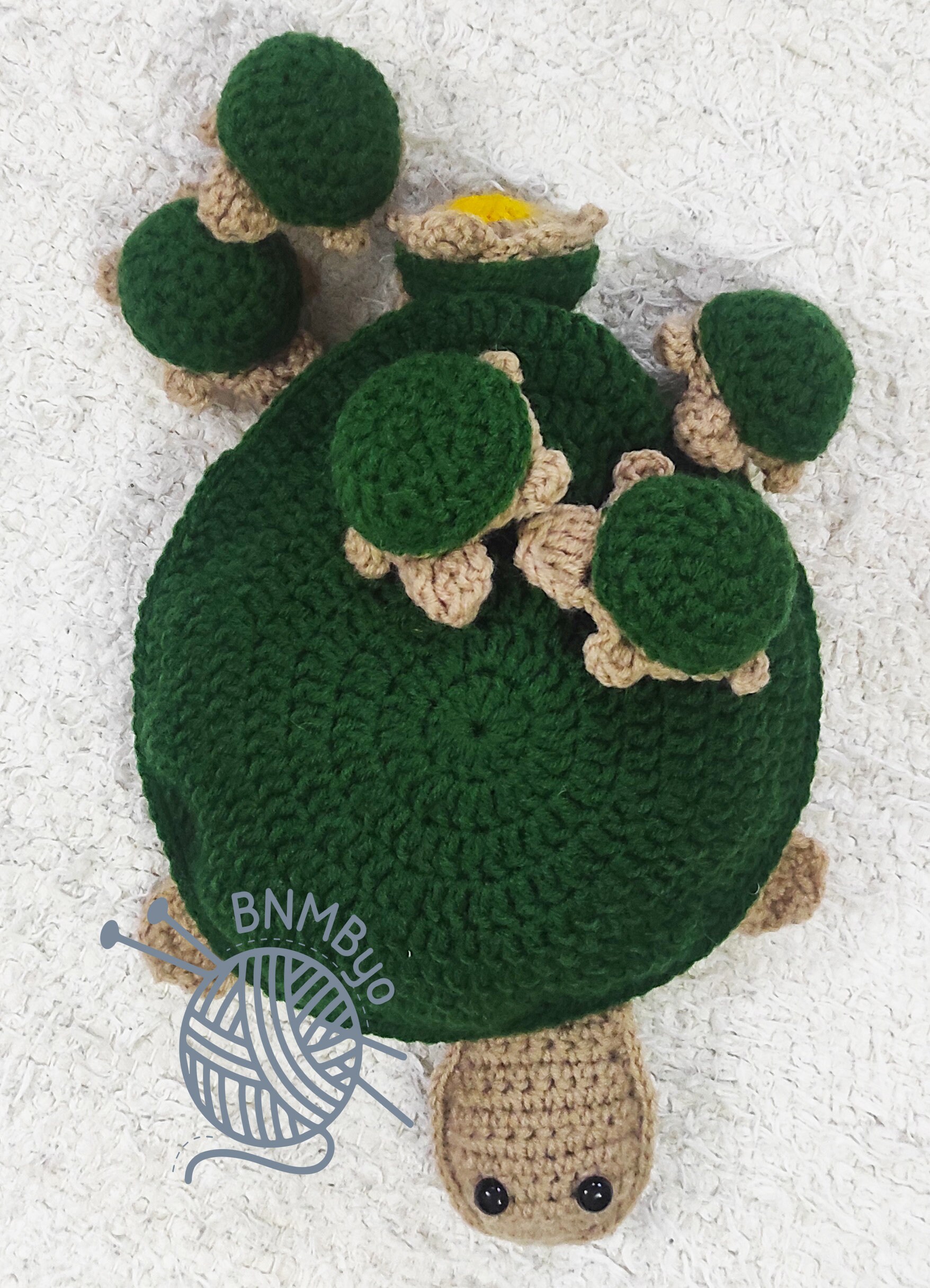 Turtle Crochet Memory Game Physical Item Mom and Baby Turtles - Etsy