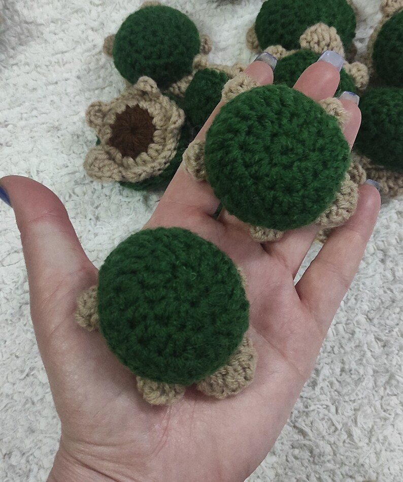 Turtle Crochet Memory Game Physical Item Mom and Baby Turtles - Etsy