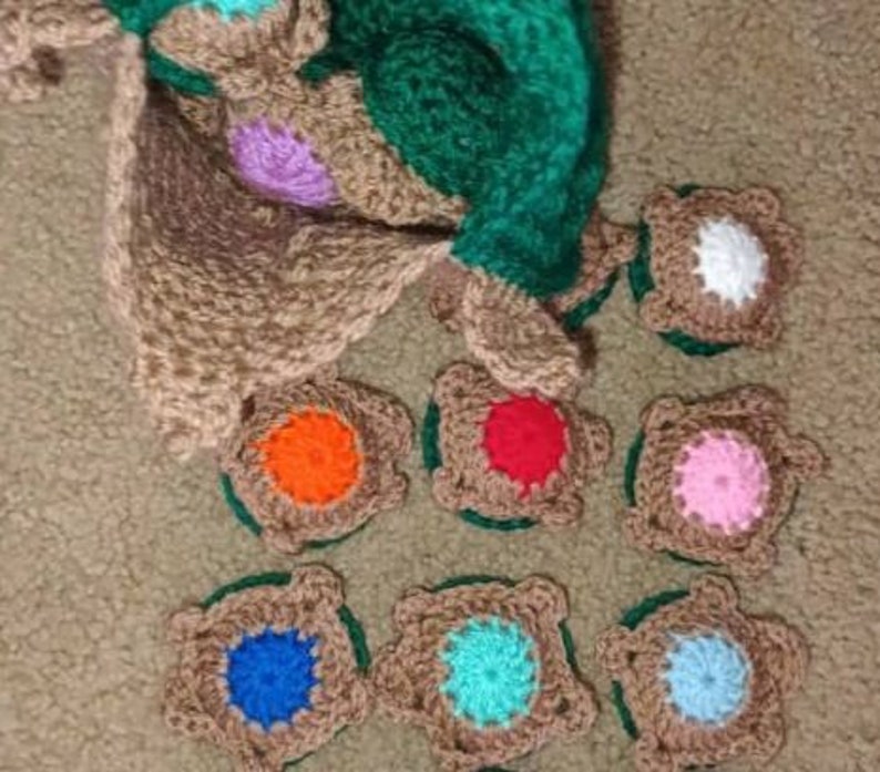 Turtle Crochet Memory Game Physical Item - Etsy