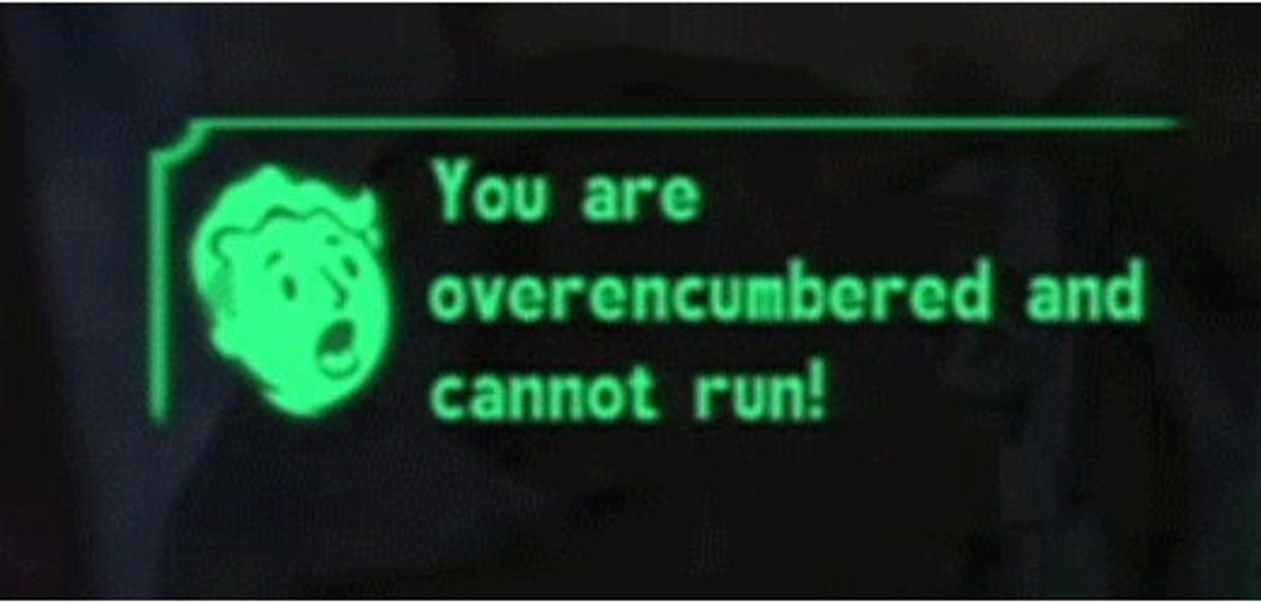 Fallout Overencumbered Cross Stitch Pattern - Etsy