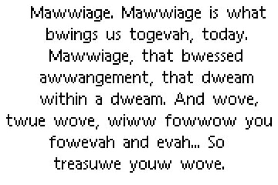 Mawwiage Full Quote Cross Stitch Pattern | Etsy