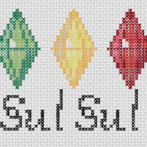 Sims Sul Sul Plumbob Cross Stitch Pattern - Etsy