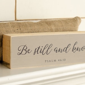 Be Still and Know Christian Mini Wood Bible Verse Sign - Etsy