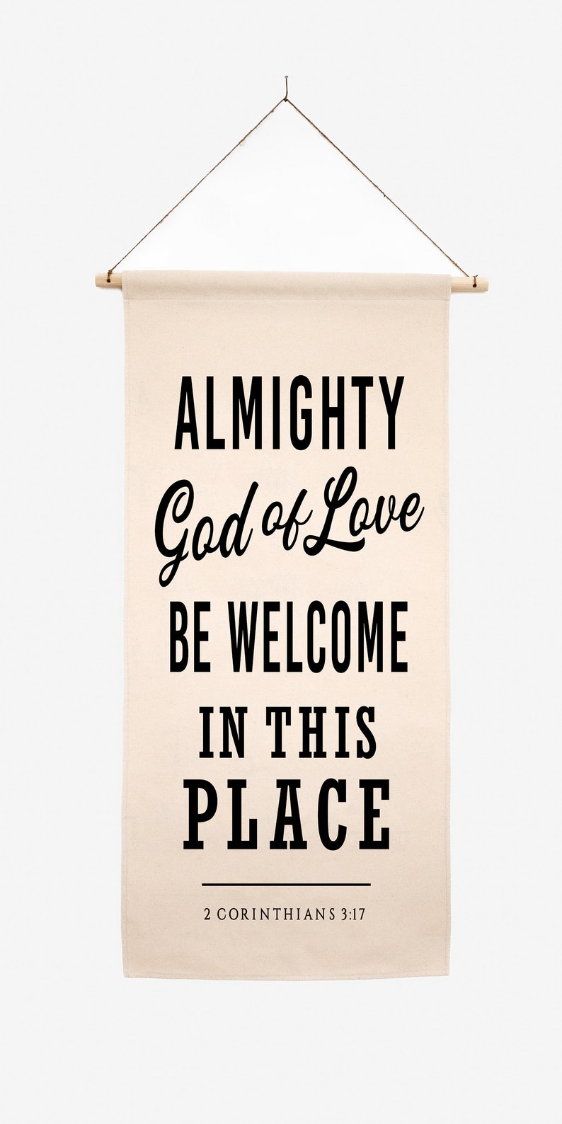 Hanging Scroll Banner Sign Inspired by Scripture and Worship - Etsy