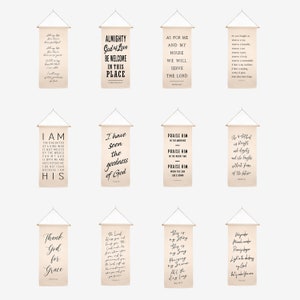 Hanging Scroll Banner Sign | Inspired by Scripture and Worship Songs ...