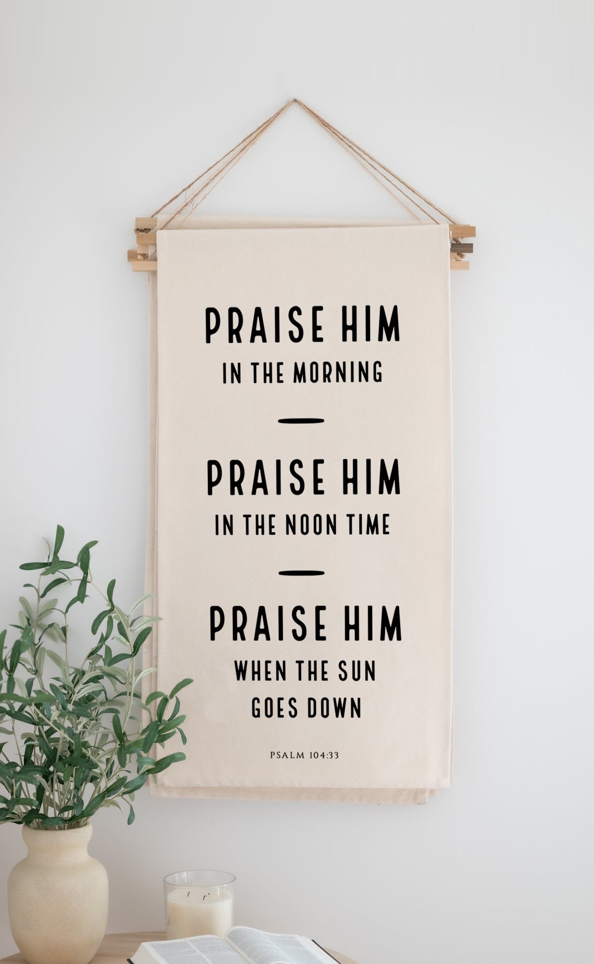 Hanging Scroll Banner | Praise Him - Etsy