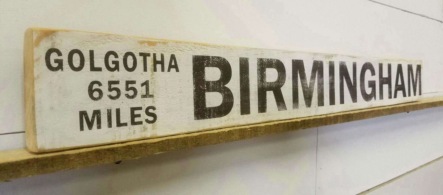 Personalized Gift • DISTANCE/MILEAGE Sign • We Calculate From Where ...