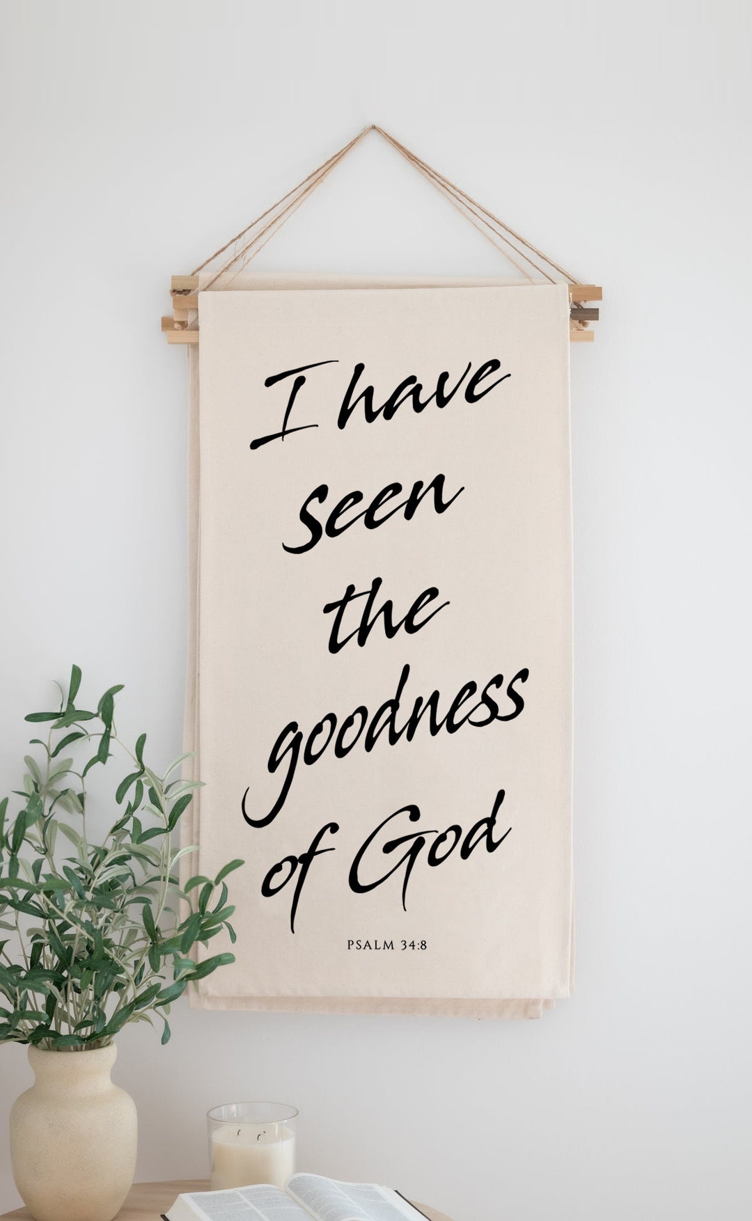 Hanging Scroll Banner | I Have Seen - Etsy
