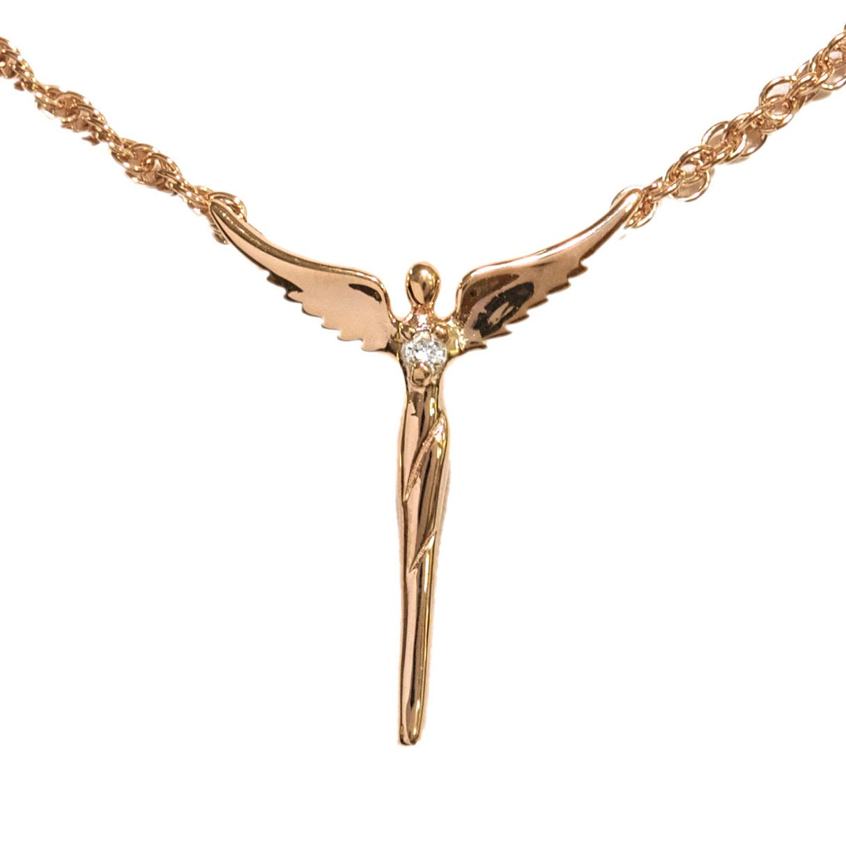 Gold Perfect Angel Necklace - Etsy