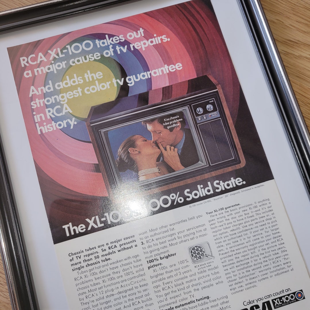 1972 RCA Television Magazine Ad. With an All State Ad on the Back. - Etsy
