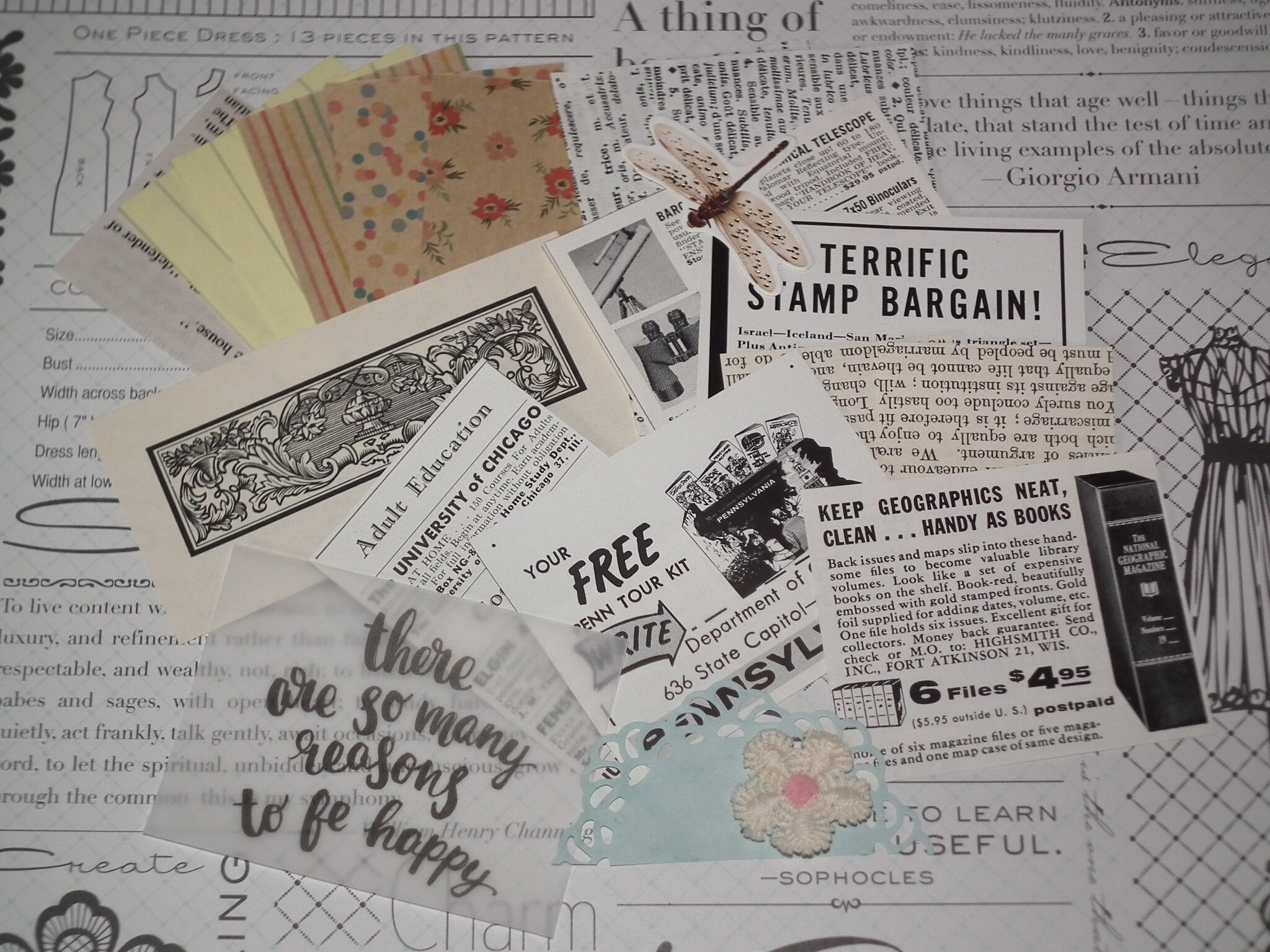 Add-On ephemera pack Ephemera packs to add on to your | Etsy