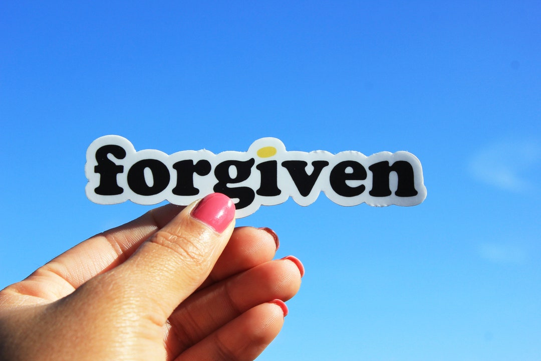 Forgiven Vinyl Sticker-christian Sticker, Jesus Decal, Laptop Stickers ...