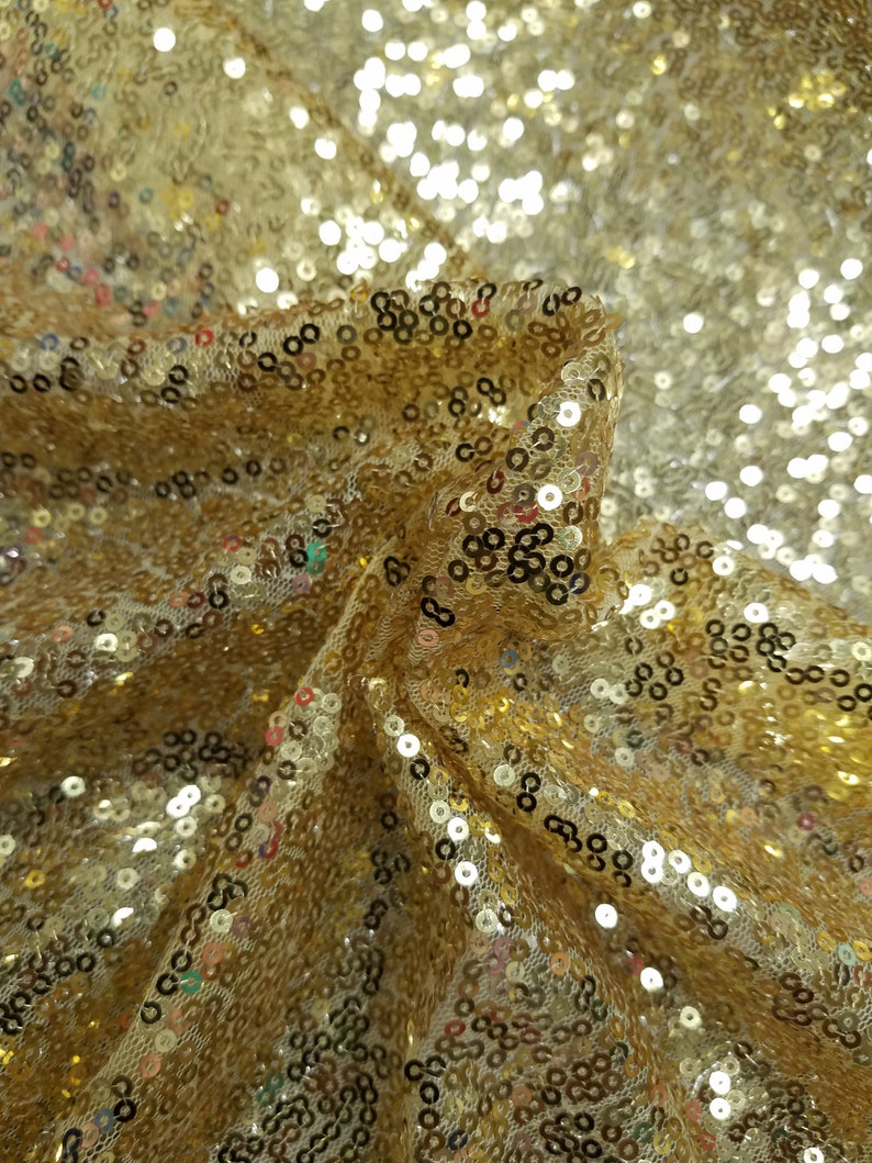 Fabulous Dark Gold Spangle/Glitz Sequins 55 Sold by Yard | Etsy
