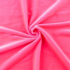 Neon Pink Stretch Velvet, Fabric by the Yard - Etsy