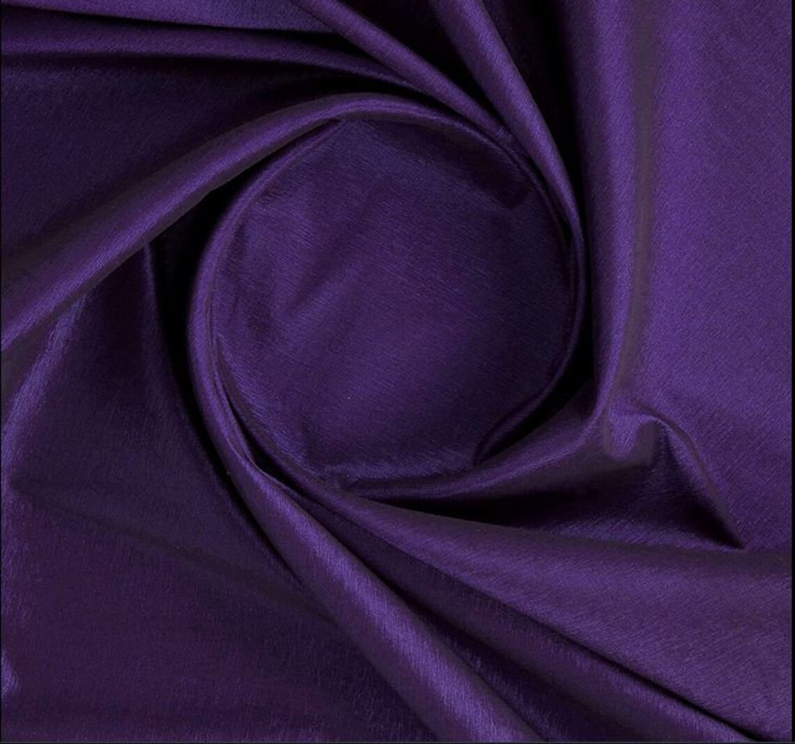 Purple Stretch Tafetta Fabric by the Yard - Etsy