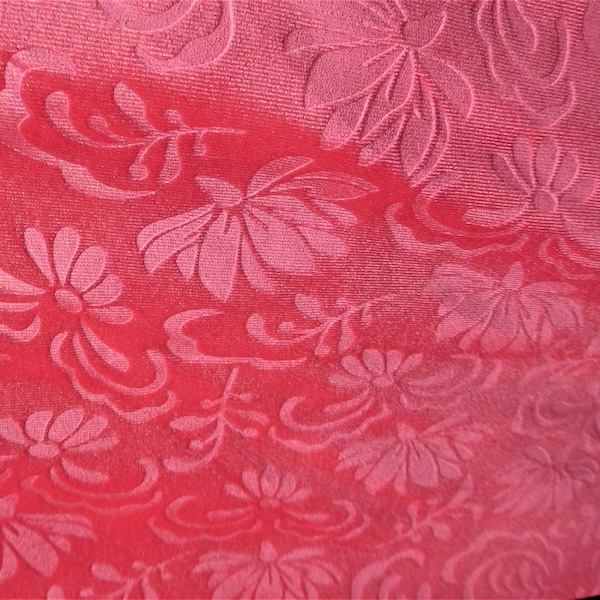 Pink Velvet Floral Fabric - Etsy
