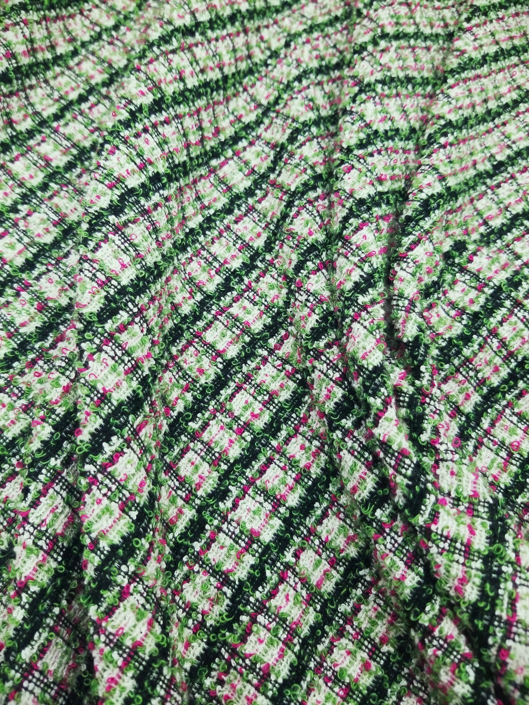 Multi Color Cotton Lurex Bouclé Sold by Yard - Etsy