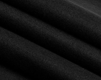 Black Felt Fabric | Etsy