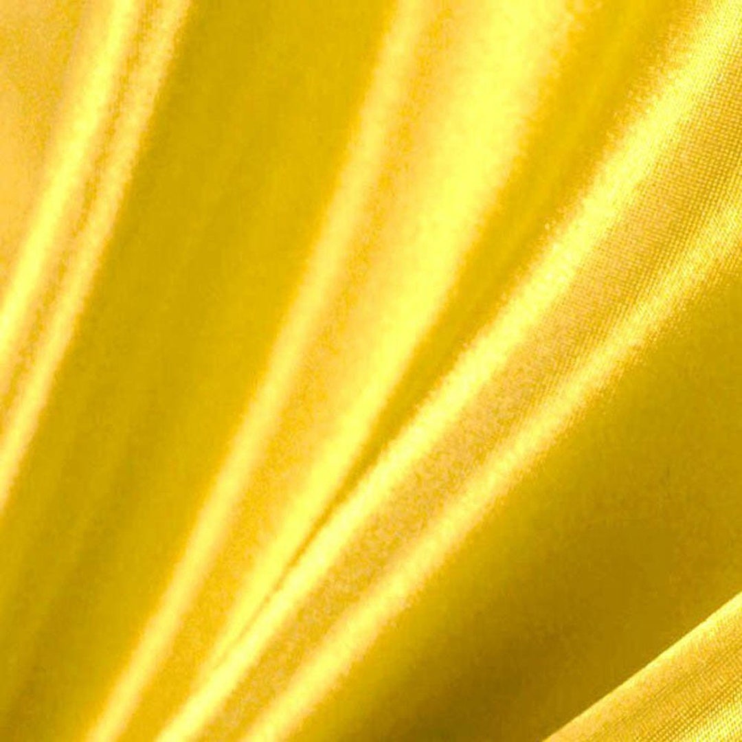 Yellow Satin Fabric 60 Inch Wide 10 Yards by Roll - Etsy