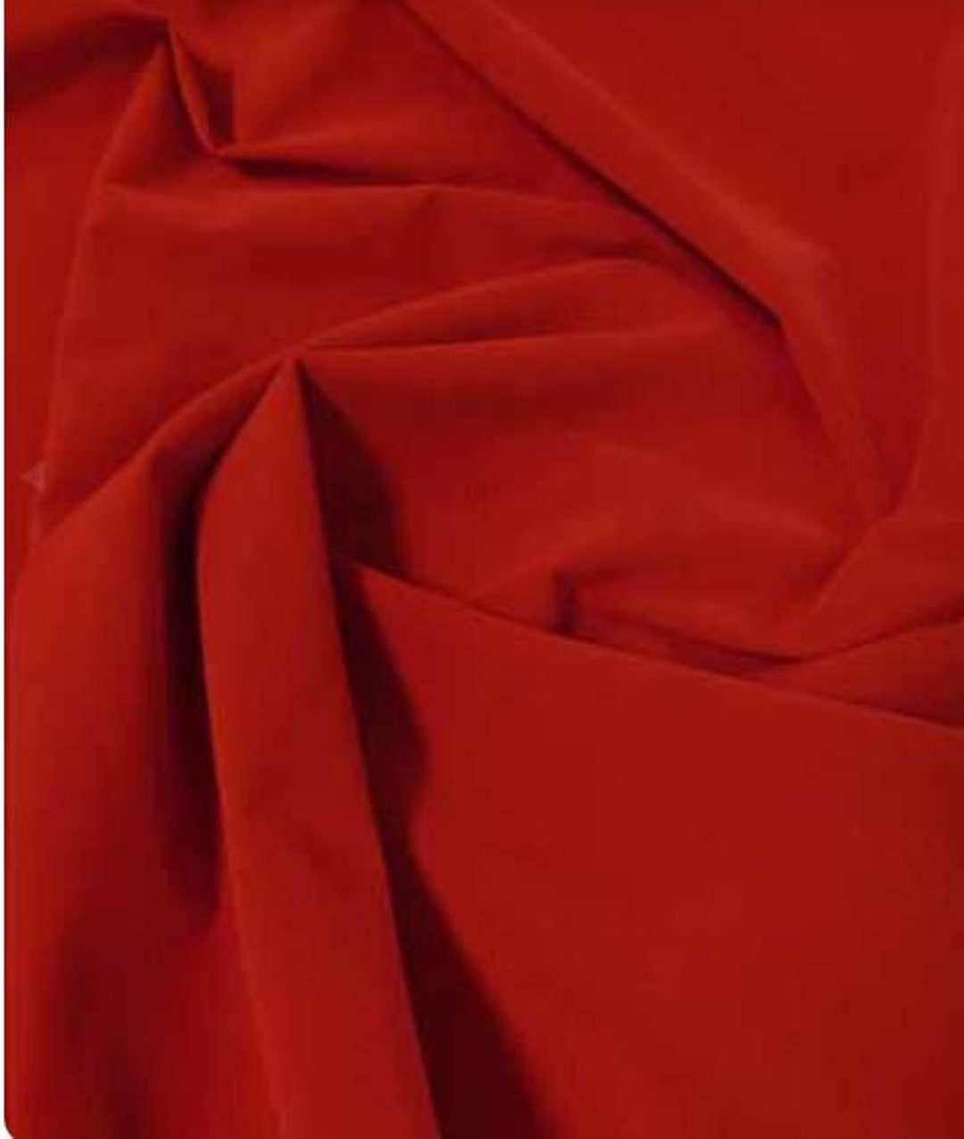 Flocking Velvet Red by the Yard - Etsy