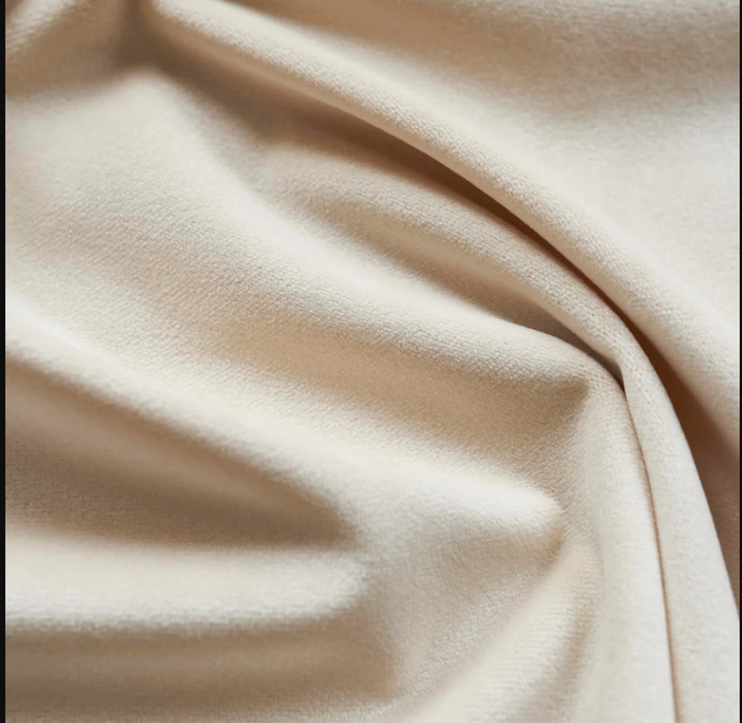 Giselle velvet Color: Eggshell Use for Home Decorupholstery - Etsy