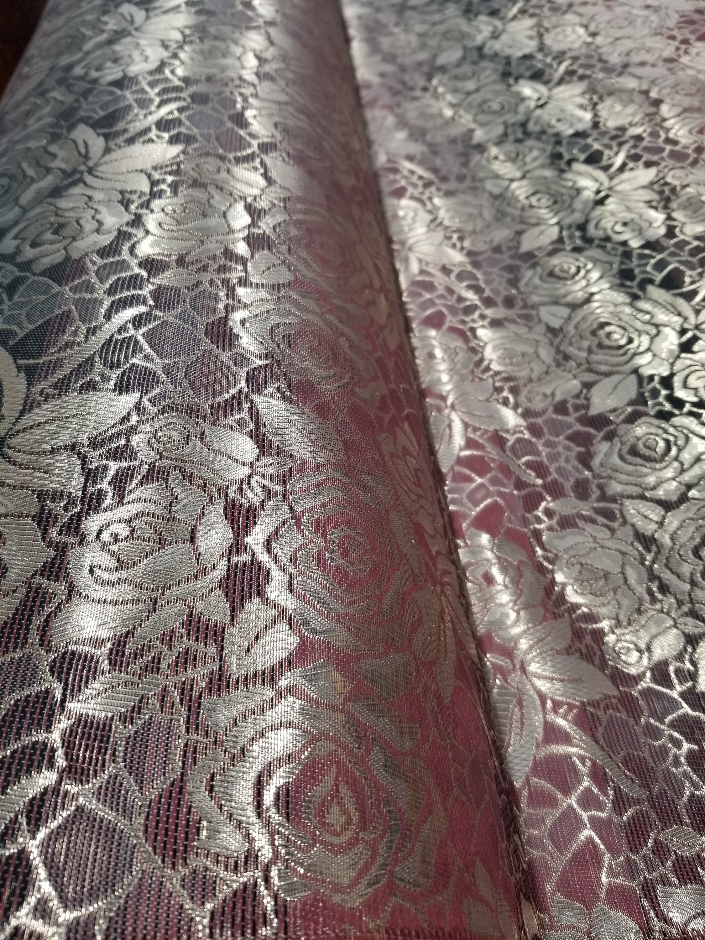 Zuma Fabrics Elegant African Damask Floral 2 Tone Metallic - Etsy