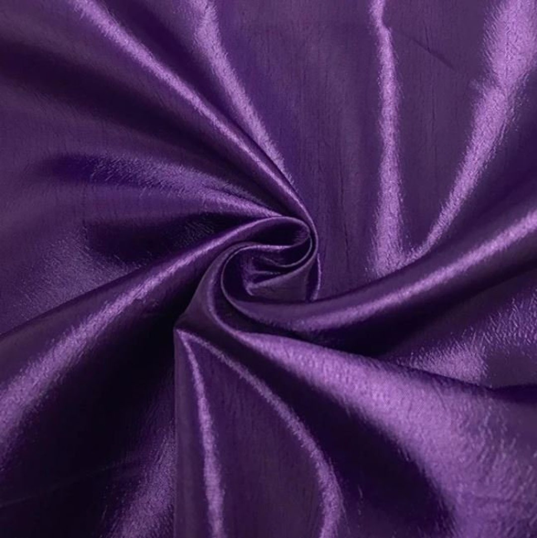 Purple Stretch Tafetta Fabric by the Yard - Etsy