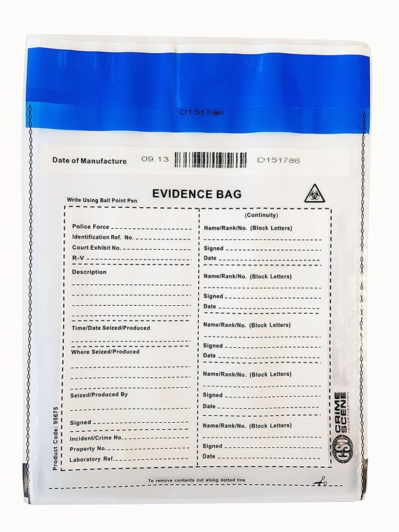 Crime Scene CSI Evidence Bags Pack of 4 | Etsy