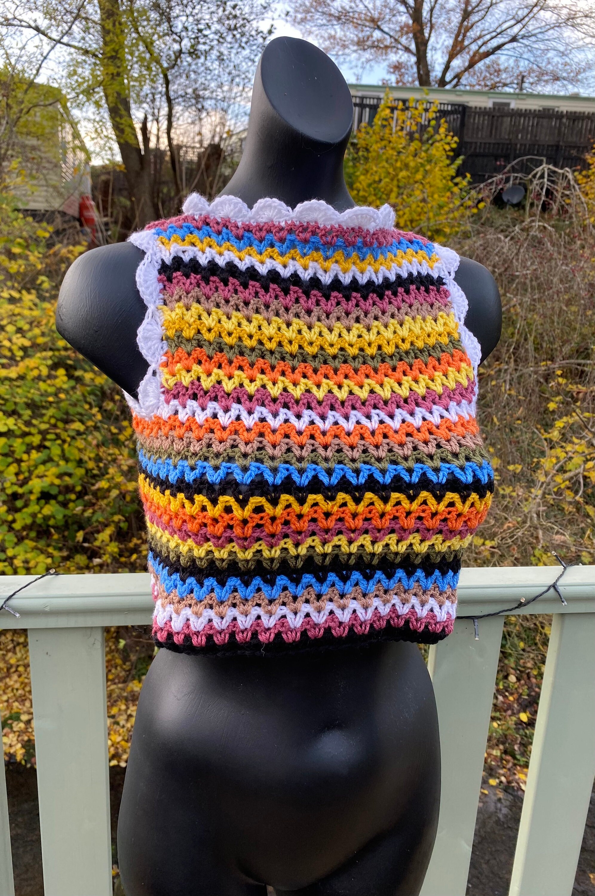 CROCHET PATTERN for Striped Crochet Top - Etsy