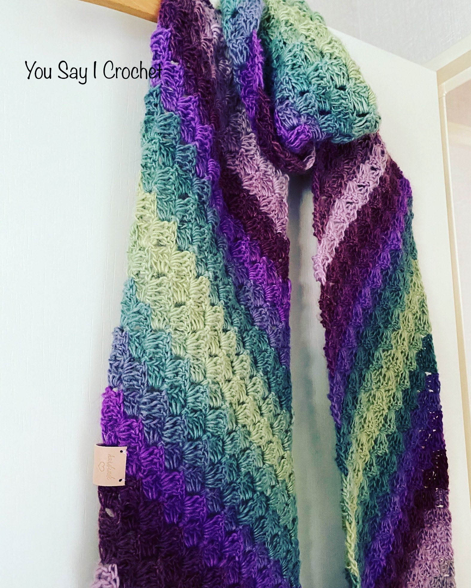 CROCHET PATTERN for C2C Crochet Scarf - Etsy