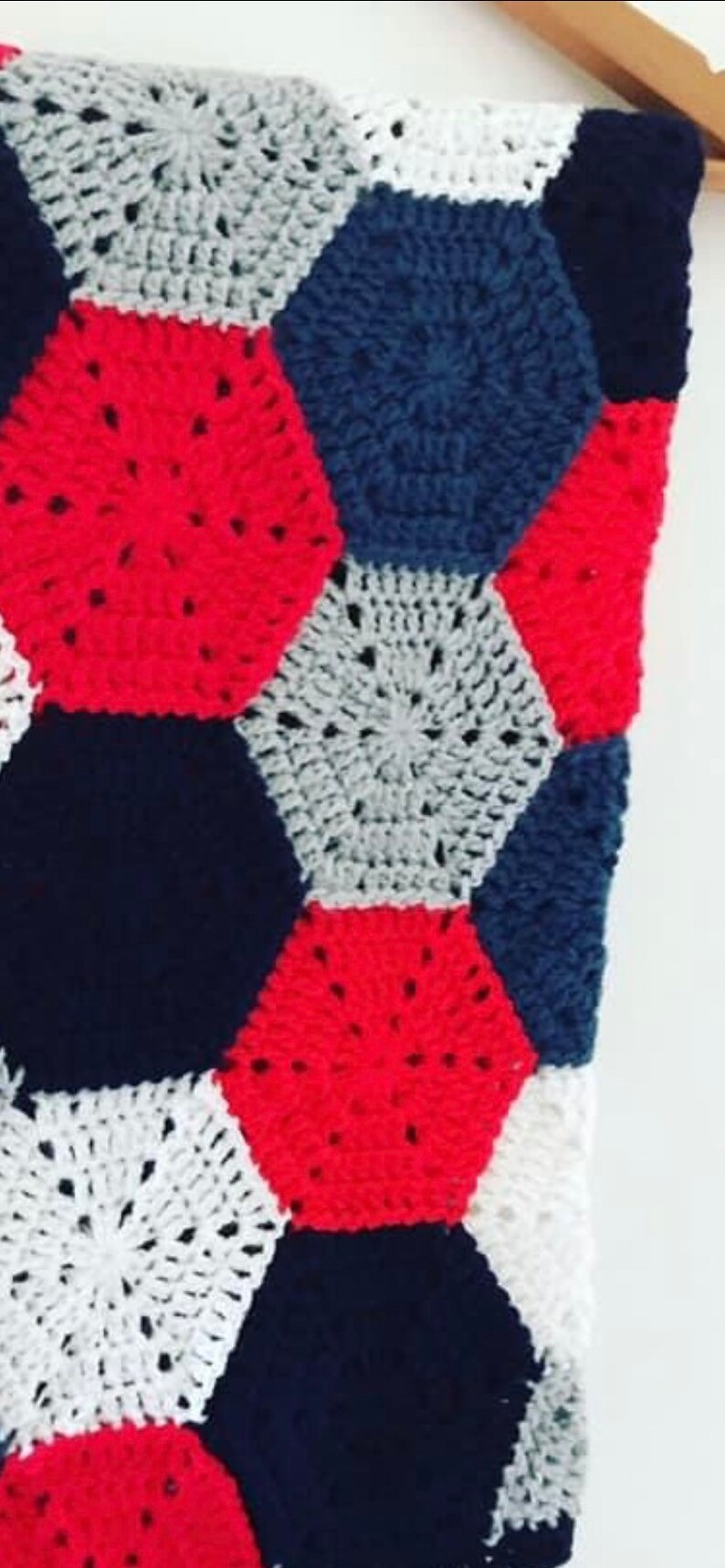 CROCHET PATTERN for Hexagon Geometric Crochet Blanket - Etsy