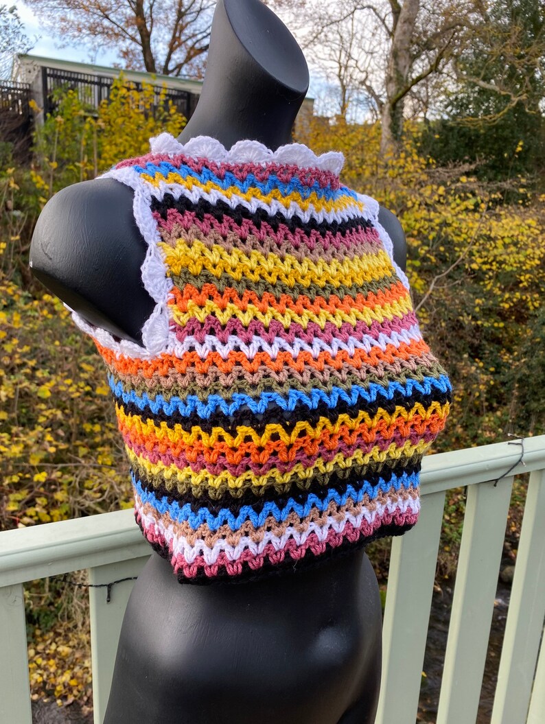 CROCHET PATTERN for Striped Crochet Top - Etsy