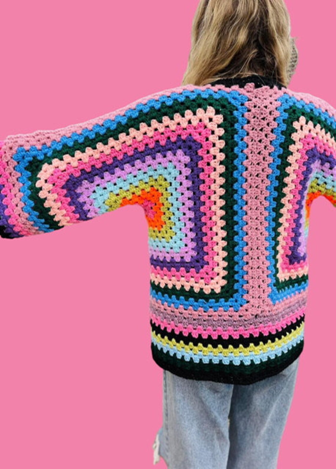 CROCHET PATTERN for Hexagon Crochet Cardigan - Etsy