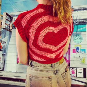 CROCHET PATTERN for Swirly Heart Crochet Top - Etsy