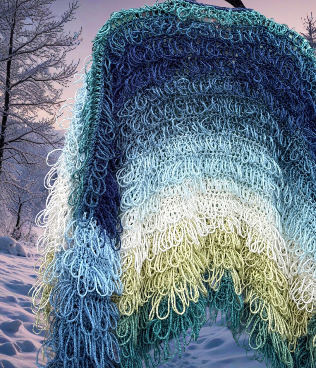 CROCHET PATTERN for Shaggy Crochet Cardigan - Etsy