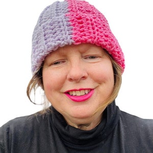 CROCHET PATTERN for Two Tone Crochet Beanie - Etsy