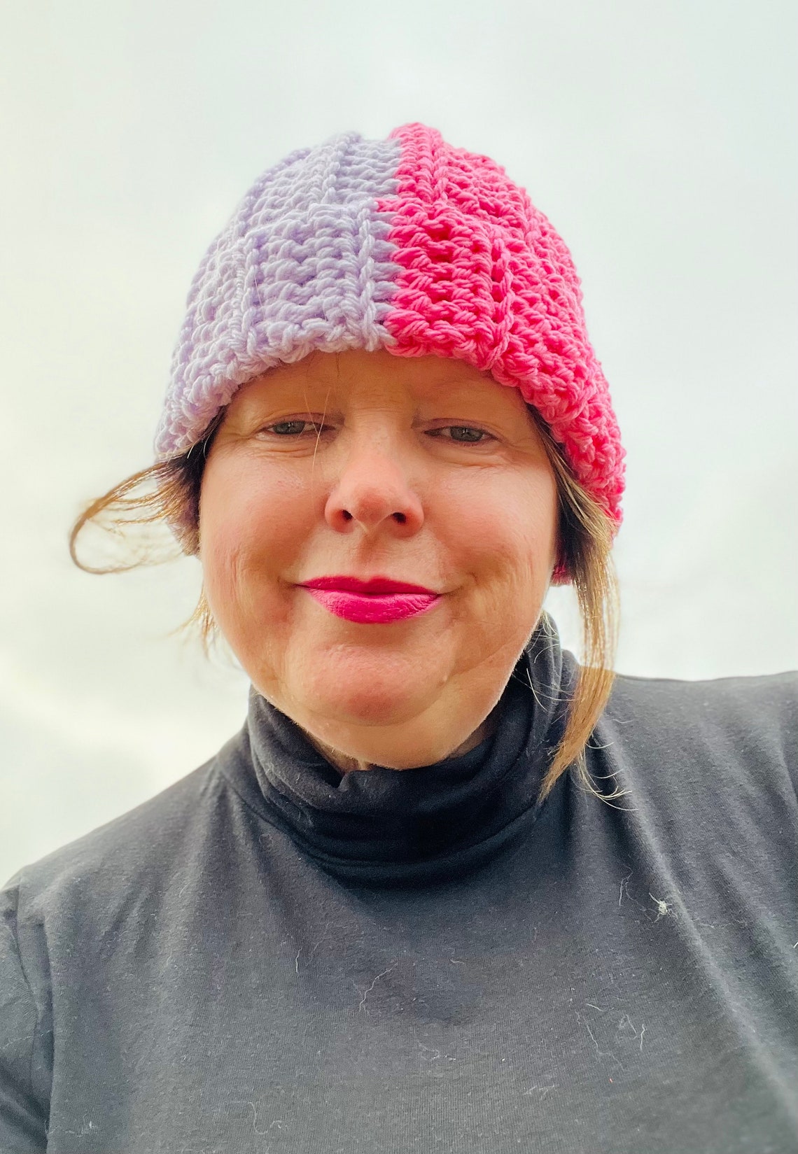 CROCHET PATTERN for Two Tone Crochet Beanie - Etsy