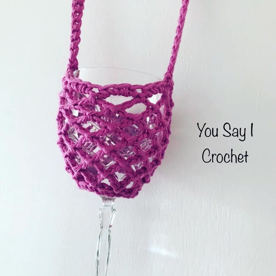 CROCHET PATTERN for Wine Glass Holder - Etsy
