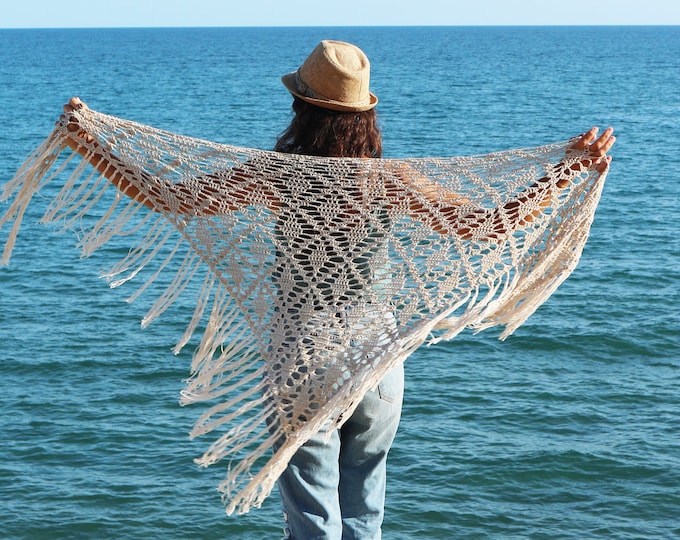Wild Sunset Crochet Shawl Pattern by Cecilia Losada Boho - Etsy